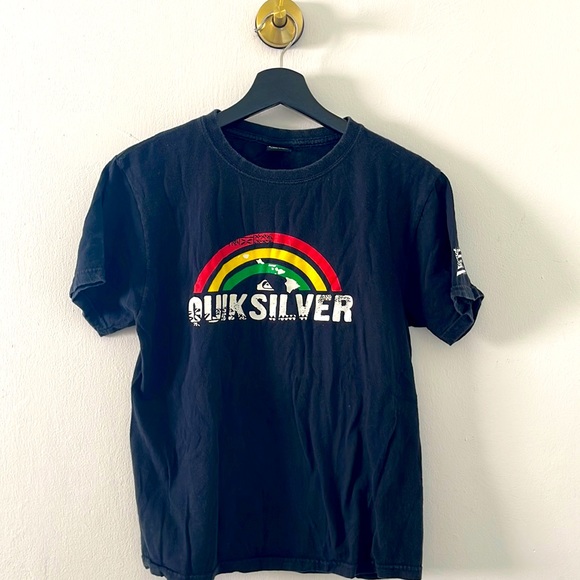 Quiksilver | Shirts | Quicksilver Rasta Rainbow Hawaiian Tshirt | Poshmark